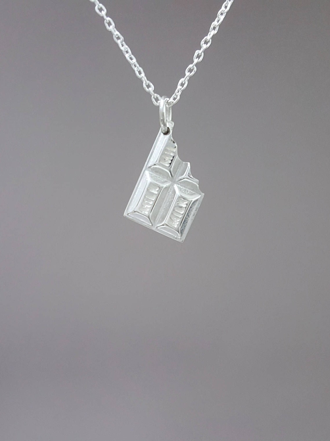 Sterling Silver Chocolate Bar Charm Silver Chocolate Bar | Etsy