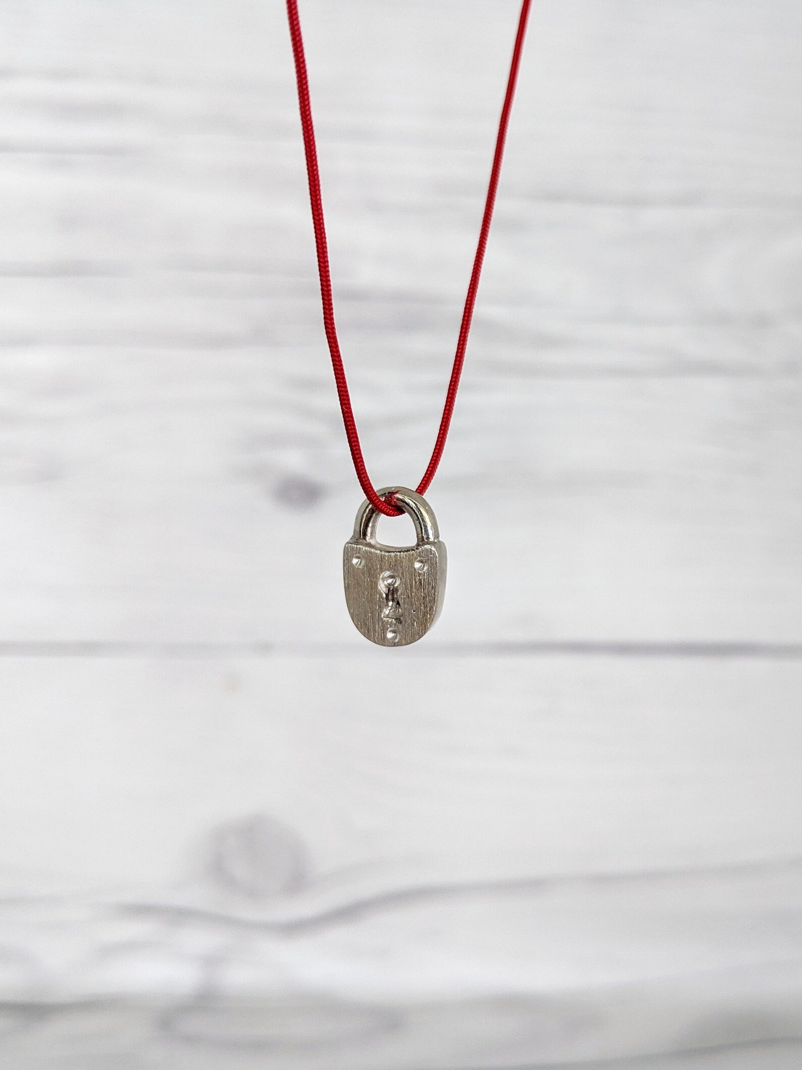 Sterling Silver Solid Lock Necklace Silver Lock Pendant - Etsy