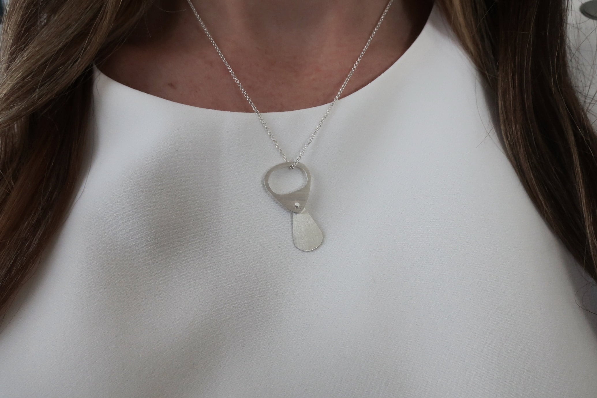 Sterling Silver Soda Tab Necklace Silver Pop Tab Pendant - Etsy