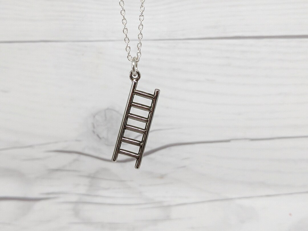 Sterling Silver Ladder Pendant Necklace - Ladder Pendant Necklace ...