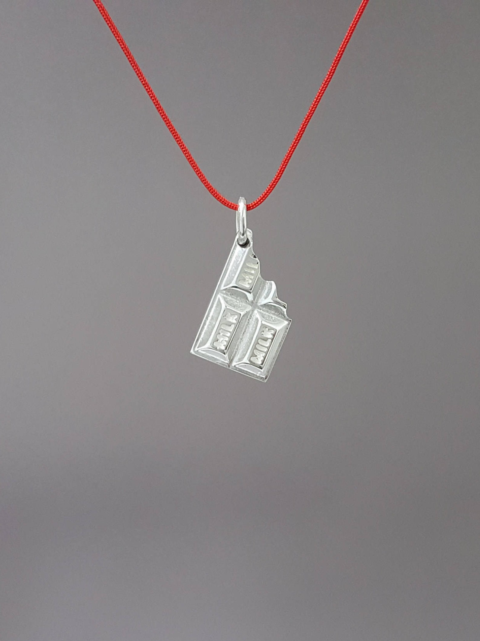 Sterling Silver Chocolate Bar Charm Silver Chocolate Bar | Etsy