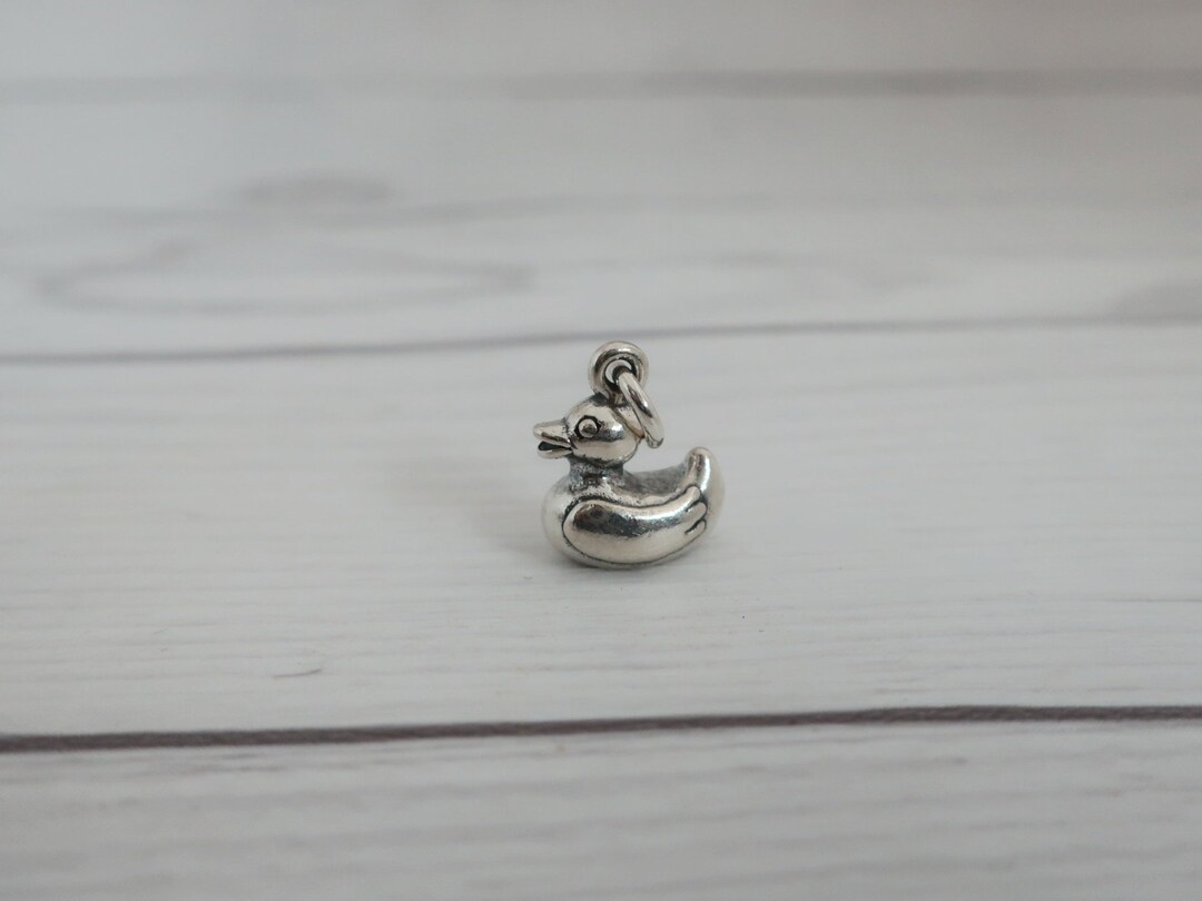 Sterling Silver Rubber Duck Necklace - Rubber Duck Necklace - Duck ...