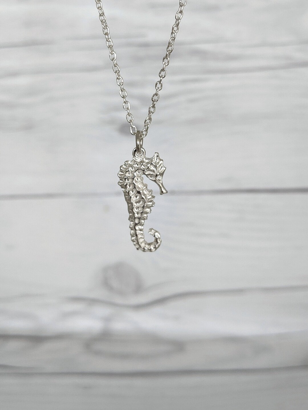 Sterling Silver Seahorse Necklace Seahorse Pendant Seahorse Charm ...