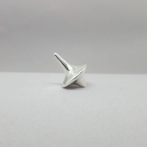 Sterling Silver Solid Spinning Top - Silver Inception Totem - Sterling ...
