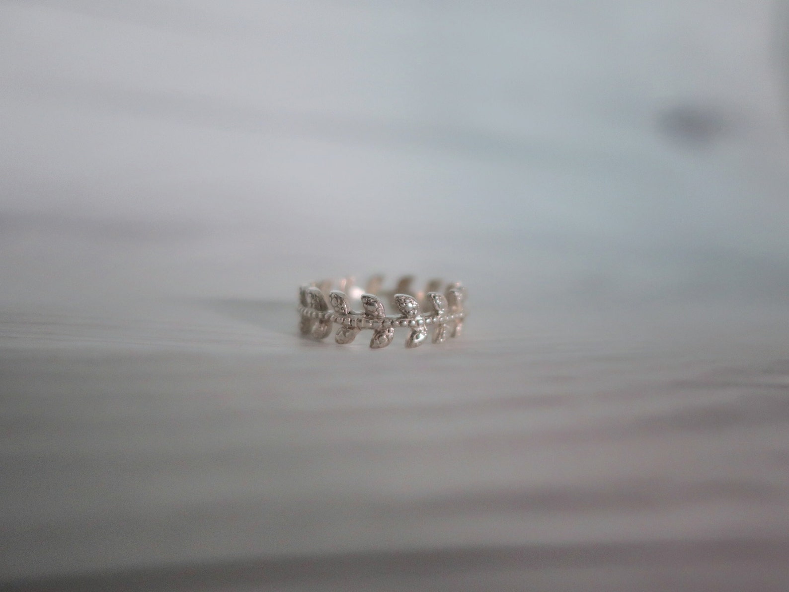 Sterling Silver Laurel Ring Sterling Silver Layering Ring | Etsy