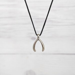 Sterling Silver Wishbone Necklace - Wishbone Pendant - Wishbone Charm ...