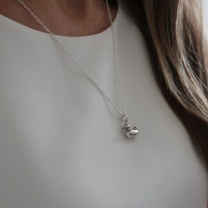 Sterling Silver Rubber Duck Necklace Rubber Duck Necklace Duck Pendant ...