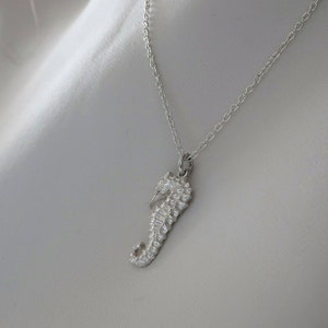 Sterling Silver Seahorse Necklace Seahorse Pendant Seahorse Charm ...