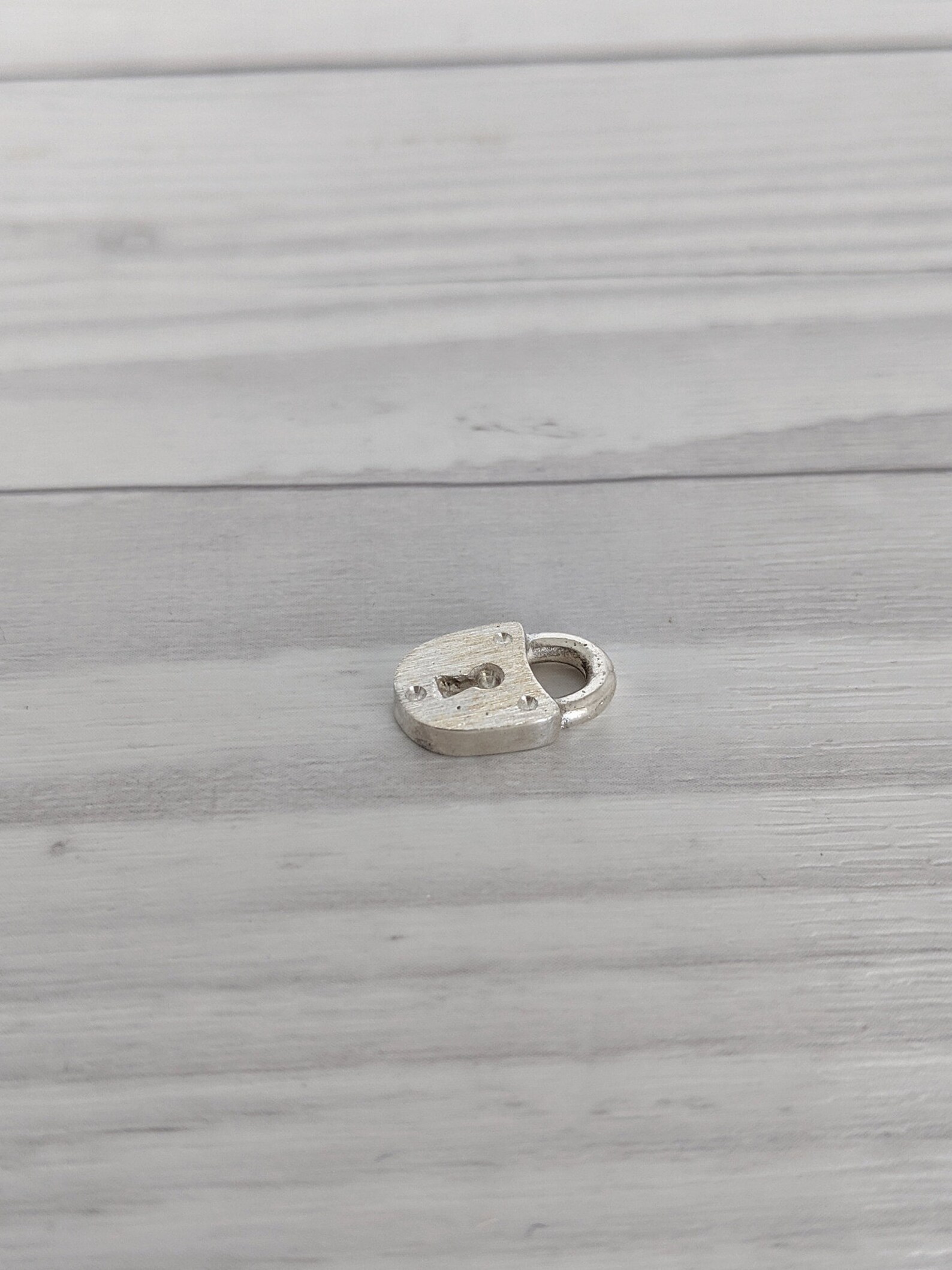 Sterling Silver Solid Lock Necklace Silver Lock Pendant - Etsy