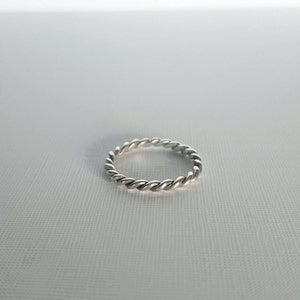 Sterling Silver Infinity Twist Ring Sterling Silver Rope Ring Sterling Silver Twist Ring Twist ...