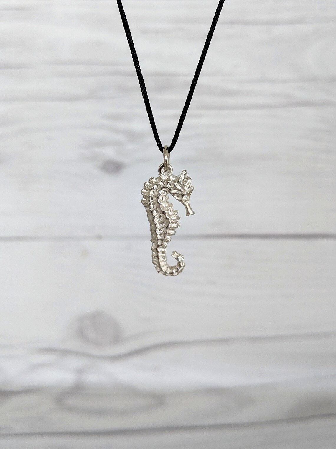 Sterling Silver Seahorse Necklace Seahorse Pendant | Etsy