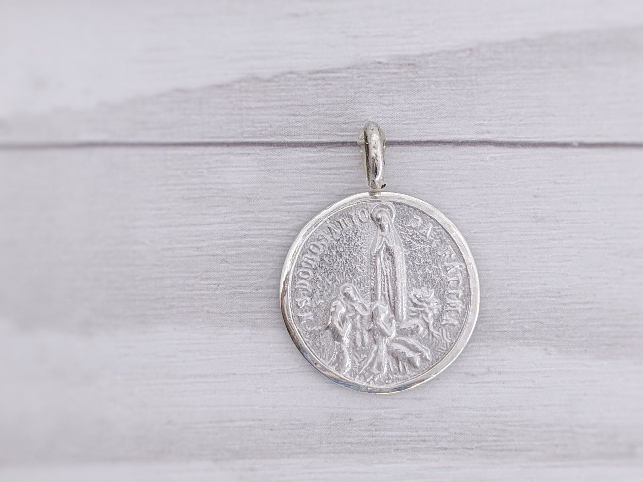 Sterling Silver religious medals Virgen Del Carmen Sacred | Etsy