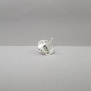 Sterling Silver Solid Spinning Top - Silver Inception Totem - Sterling ...