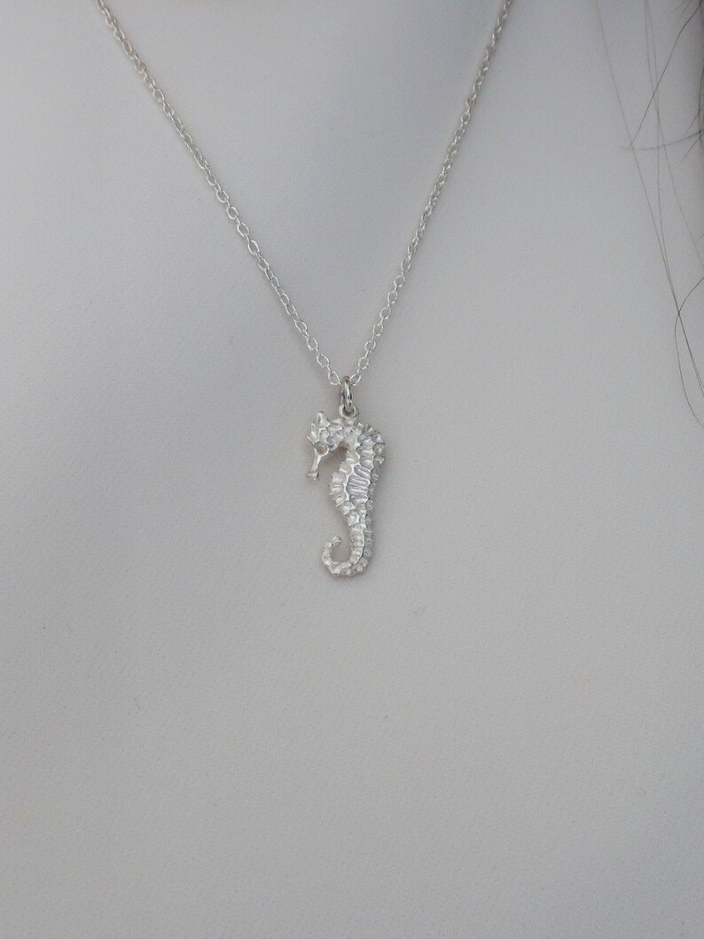 Sterling Silver Seahorse Necklace Seahorse Pendant | Etsy