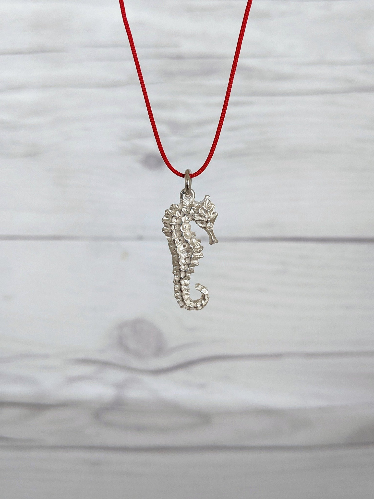 Sterling Silver Seahorse Necklace Seahorse Pendant | Etsy