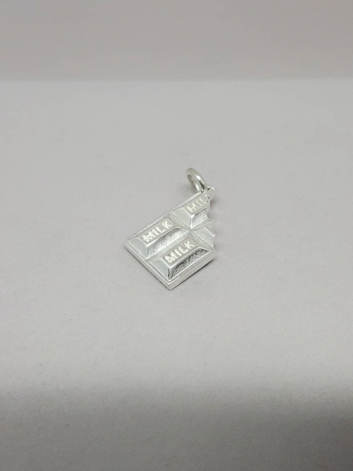 Sterling Silver Chocolate Bar Charm Silver Chocolate Bar | Etsy