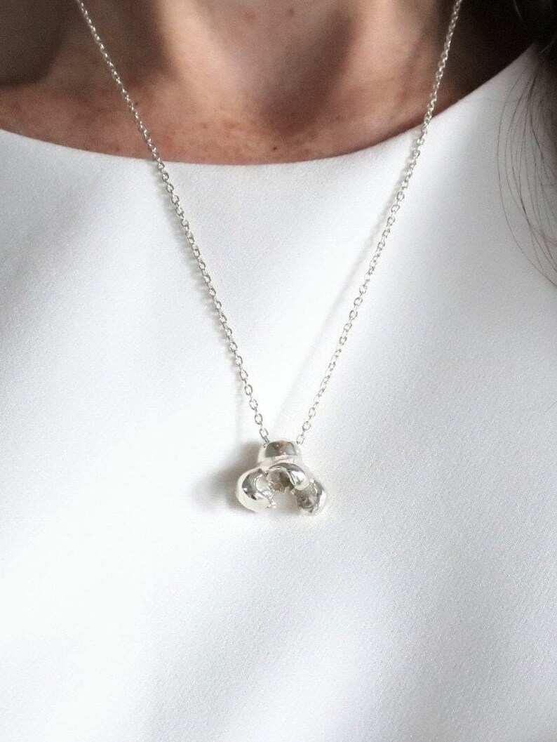 Sterling Silver Popcorn Necklace Popcorn Necklace Popcorn - Etsy