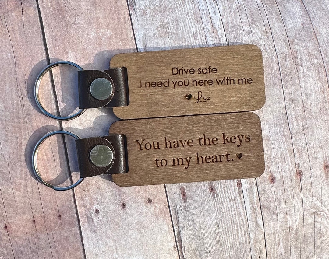 Personalized Wooden Keychain - Etsy