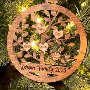 Family Tree Ornament - Etsy