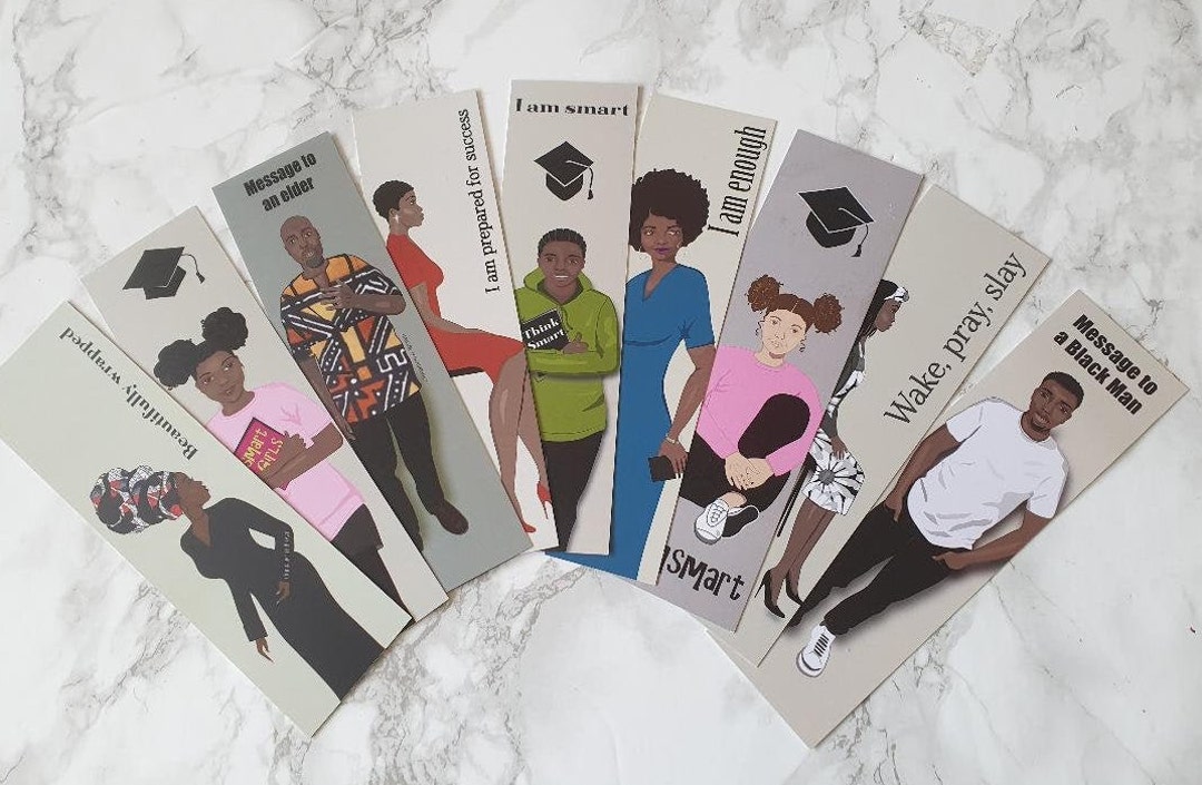 Afrocentric Bookmarks | Black Girl Magic Bookmarks | Black Woman ...