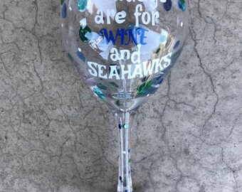Seahawks wine | Etsy