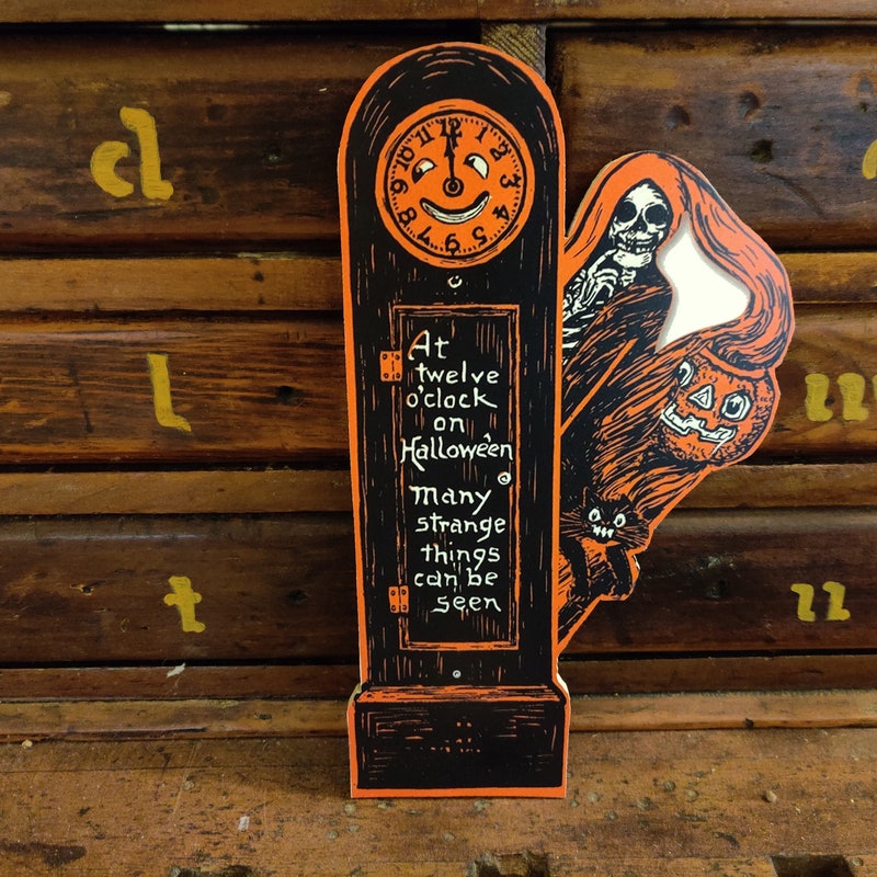 Halloween Clock - Etsy