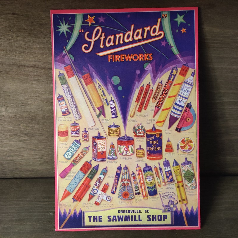 Wood Fireworks - Etsy