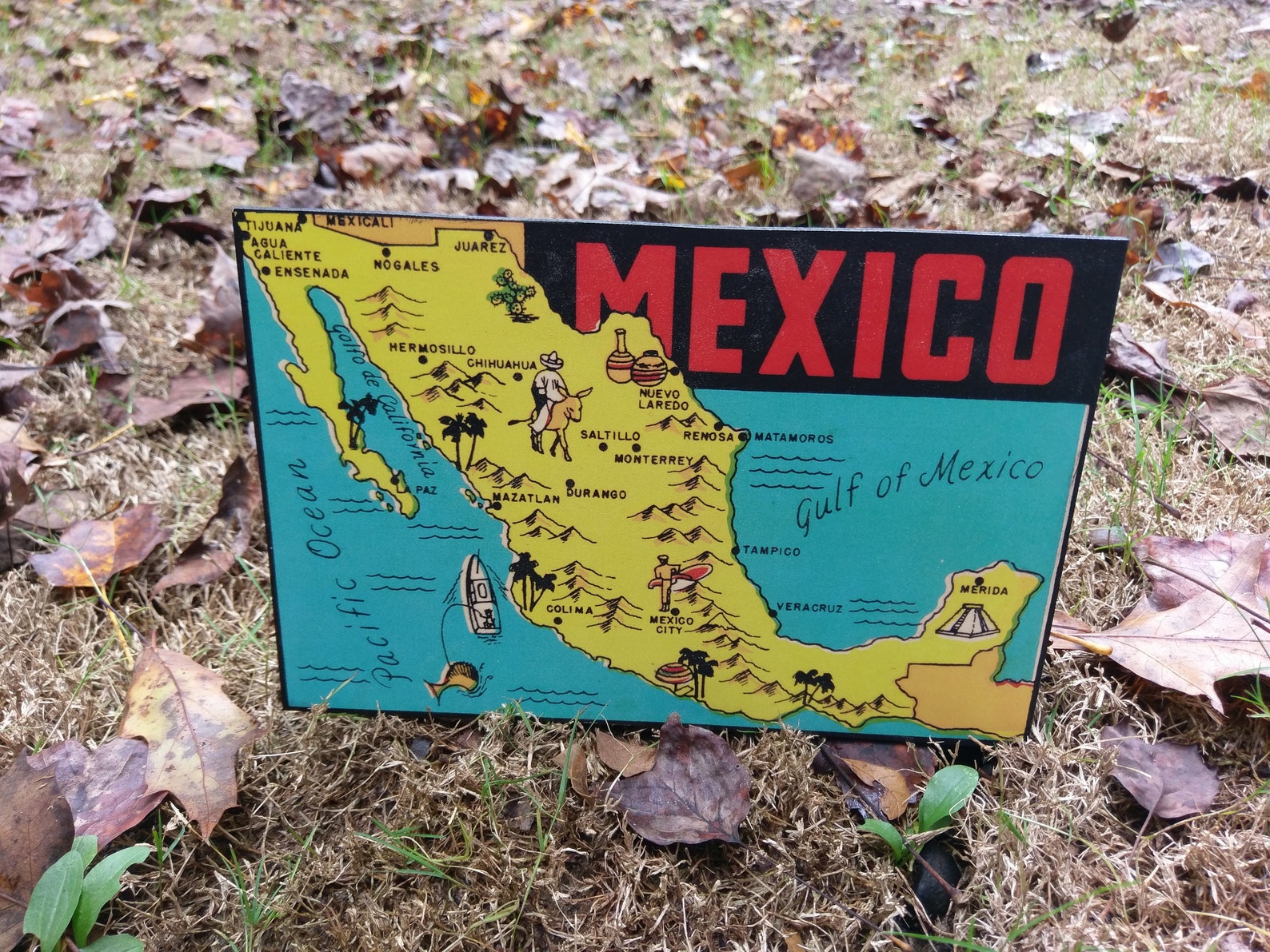Map of Mexico and Gulf Wood Cutout - Etsy
