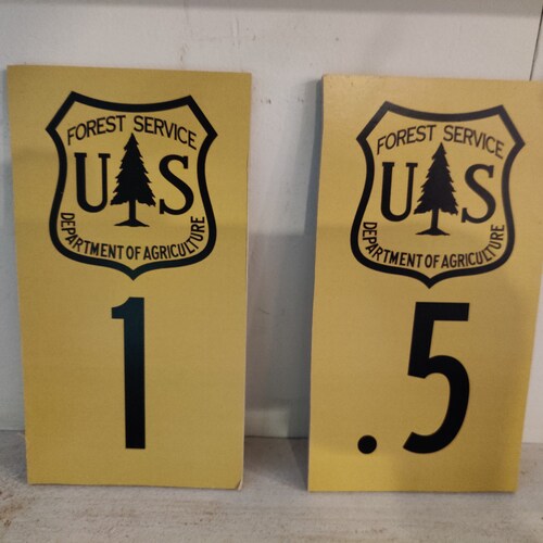 USDA National Forest Trail Marker Wood Signs - Etsy