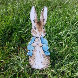 Vintage Peter Rabbit Standing Wood Cutout for Easter Decorating or ...