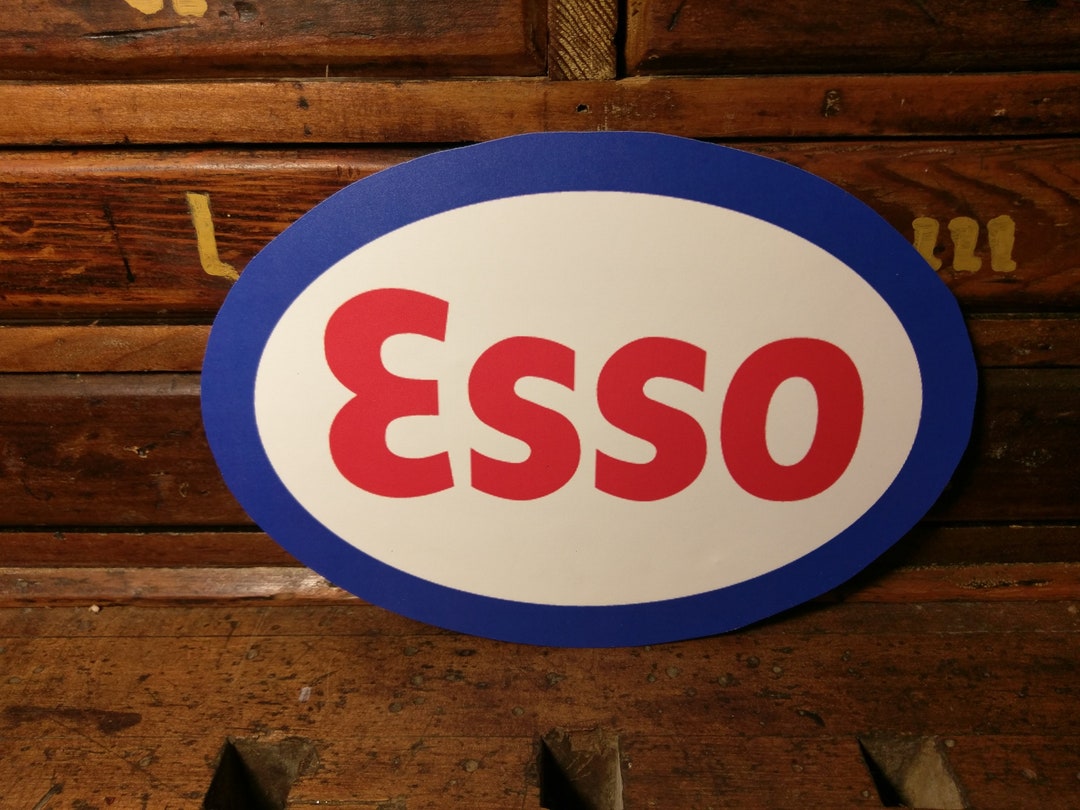 Esso Oval Gasoline Wood Reproduction Man Cave Garage Sign - Etsy
