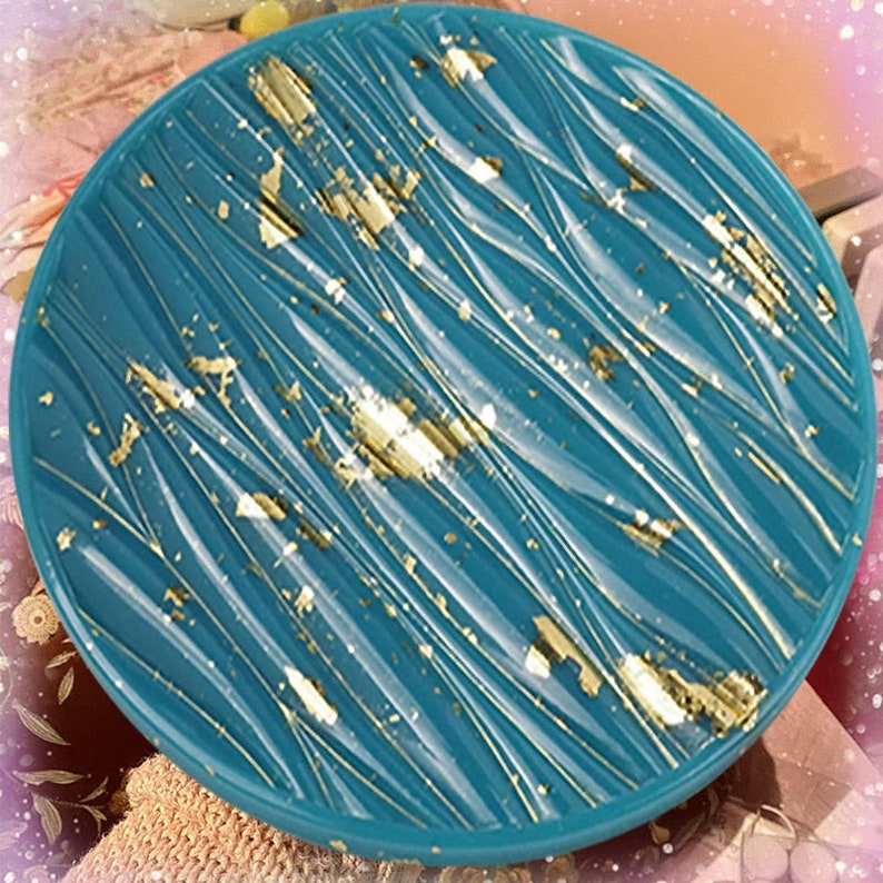 Round Textured Silicone Resin Wave Tray Mold - Etsy