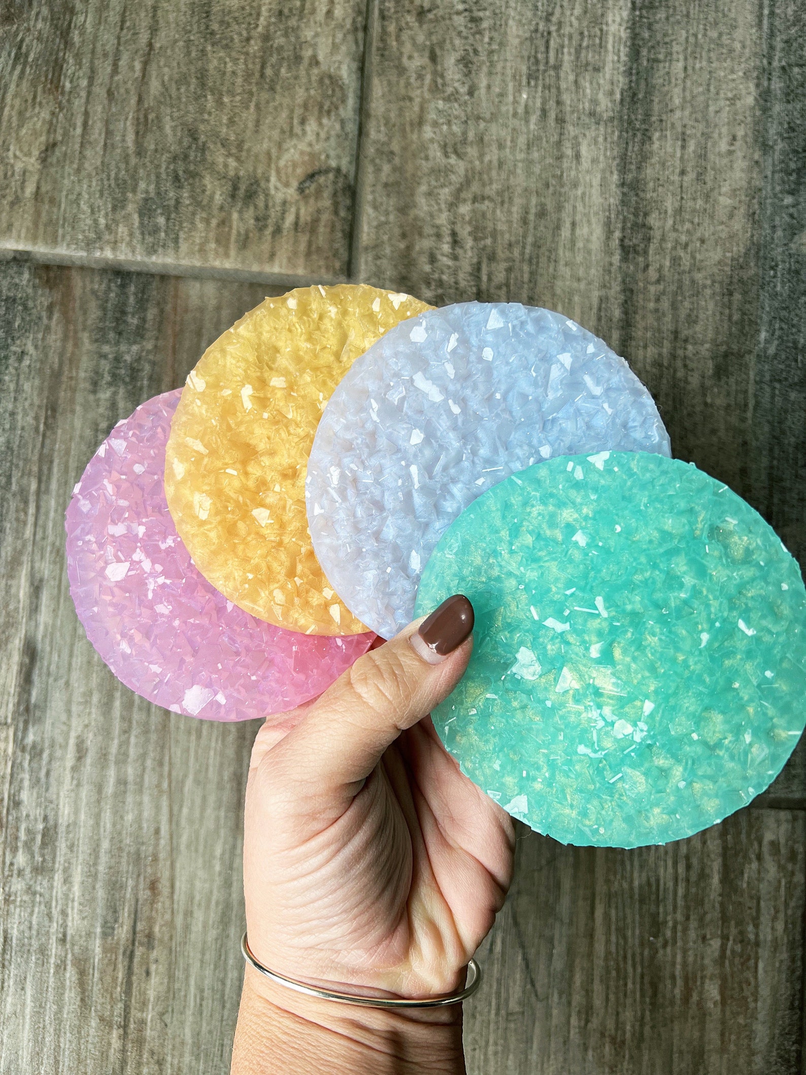 Druzy Insert Silicone Resin Round Mold by juliart84 - Etsy