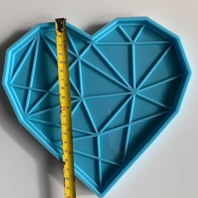 Silicone Geometric Heart Molds - Etsy