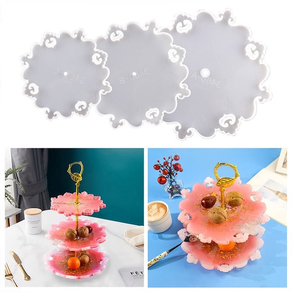 Detailed Three Tier Resin Cake Stand Tray Mold - Etsy
