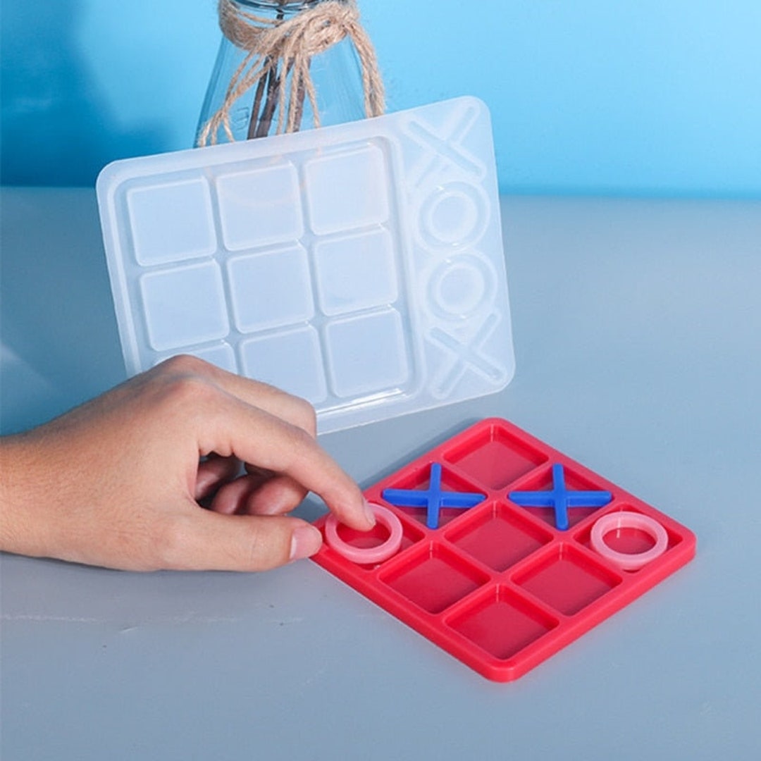 Tic Tac Toe Resin Game Board Mold, Unique Mold - Etsy