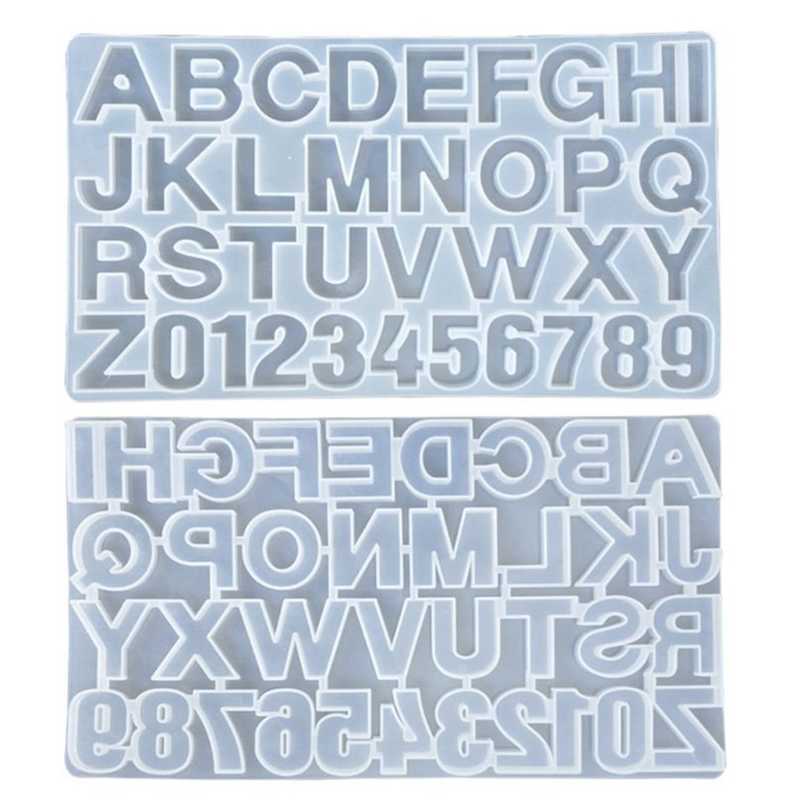 Resin Mold Numbers 26 Letters Mold Large Alphabet Keychain - Etsy
