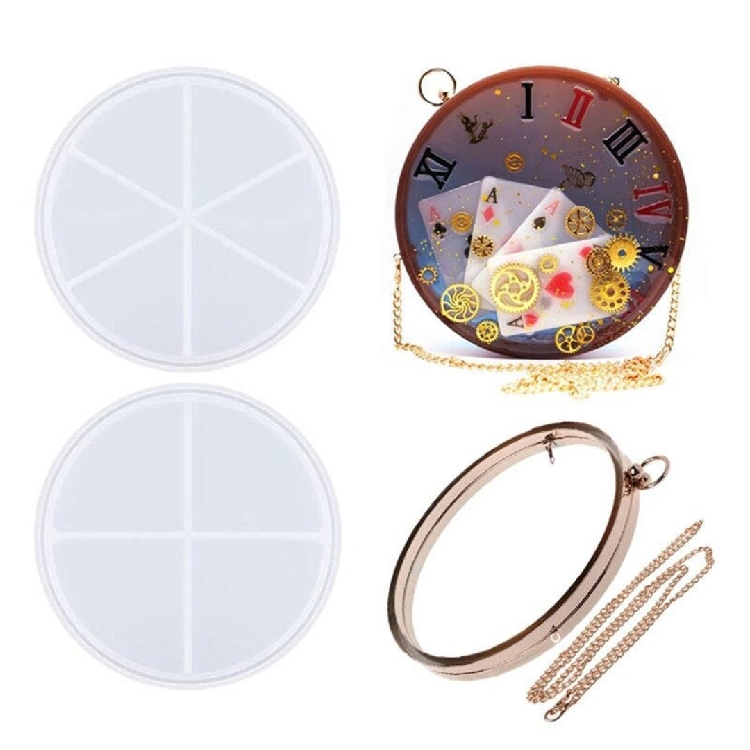 PREORDER Round Purse Silicone Resin Mold Clutch - Etsy