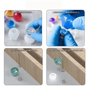 Faceted Diamond Drawer Handle Silicone Resin Mold Pull for Furnture - Etsy