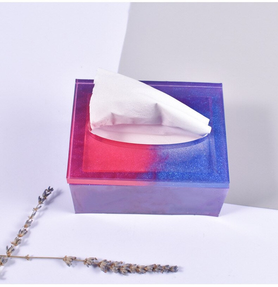 Tissue Box Resin Mold With Lid Opening - Etsy