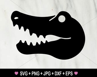 Alligator Head Vector - Etsy