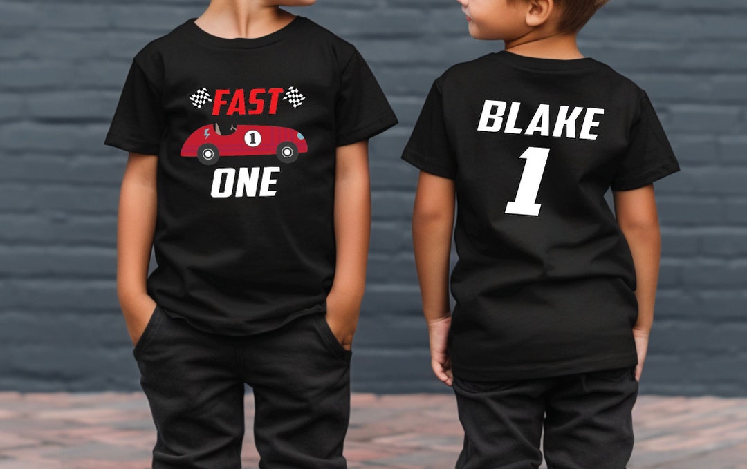 Fast One Race Car Shirt, Racing Tshirt, Racecar Birthday Shirt ...