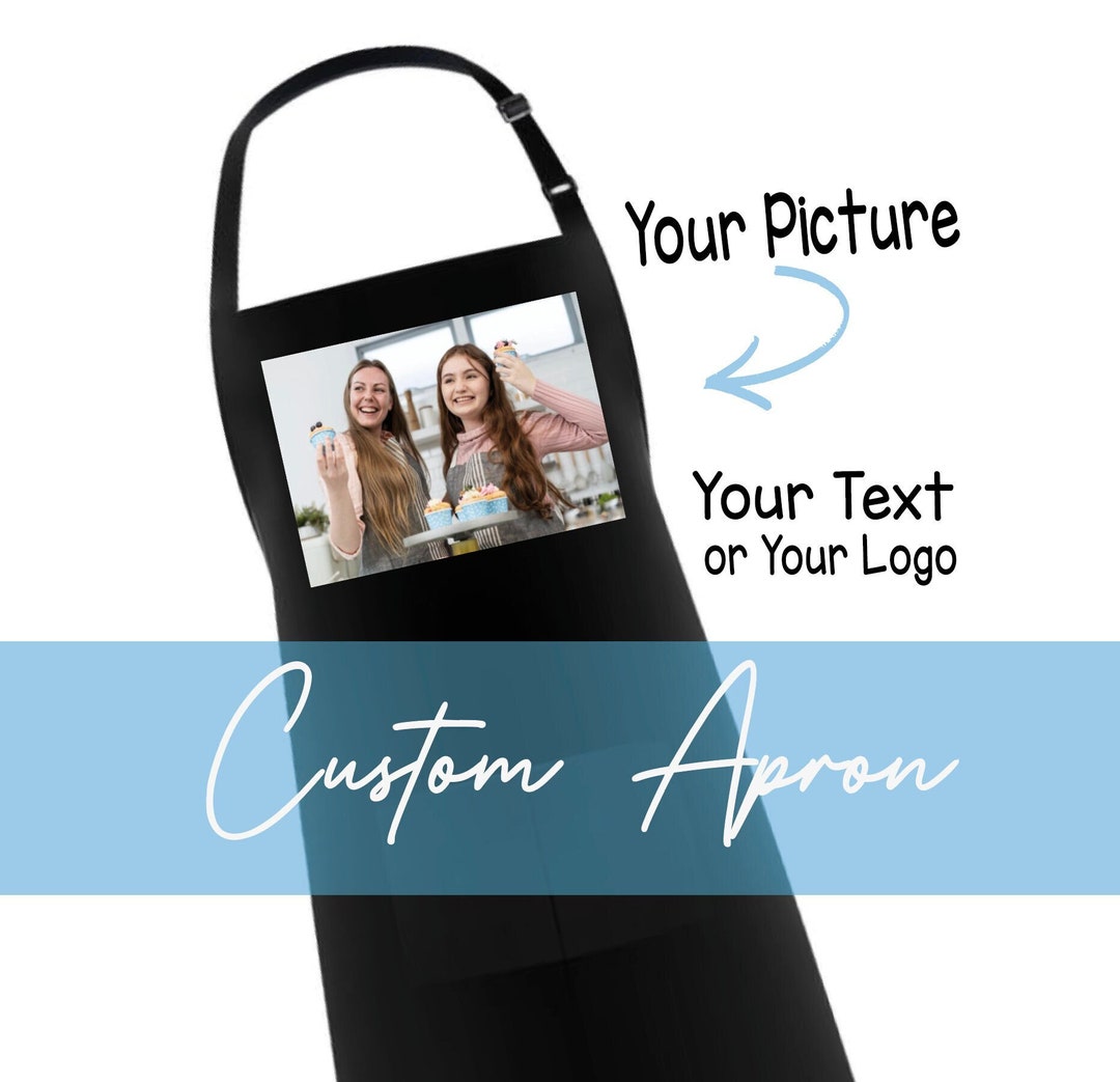 Custom Photo Apron, Personalized Apron, Photo Apron, Personalized Text ...