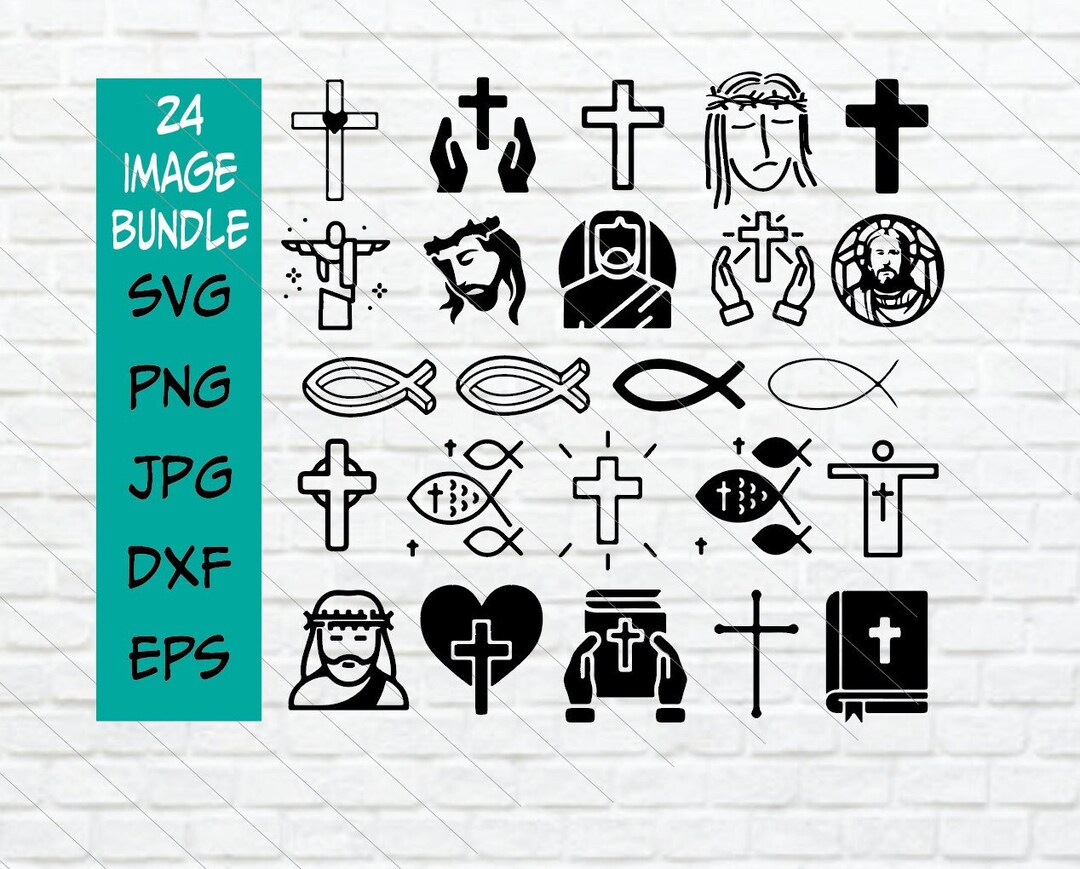 Religious SVG - God Jesus Bible Cross - Religious 24 SVG Bundle ...