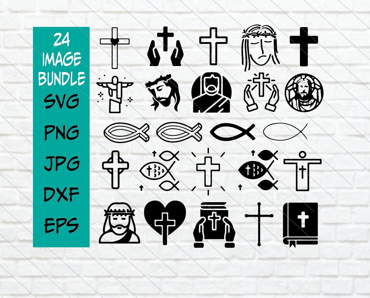 Religious SVG God Jesus Bible Cross Religious 24 SVG - Etsy