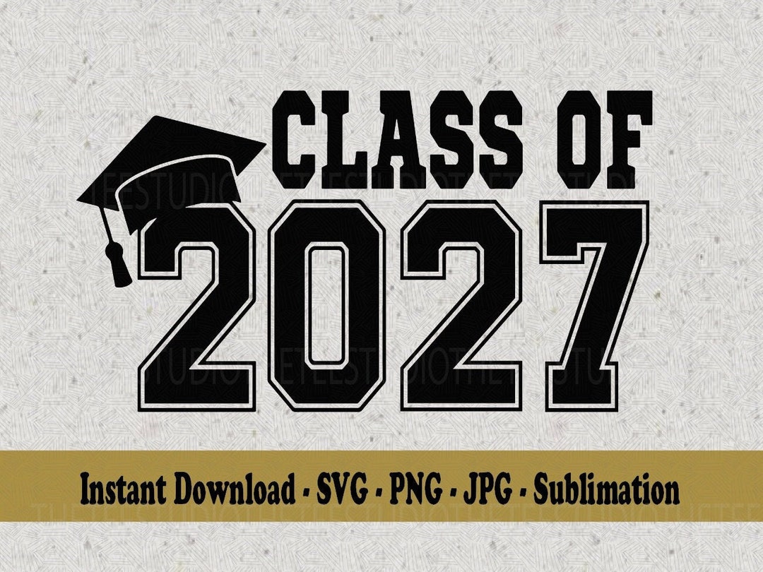 Class of 2027 Jersey Letters Grow With Me Shirt Design File - Printable ...