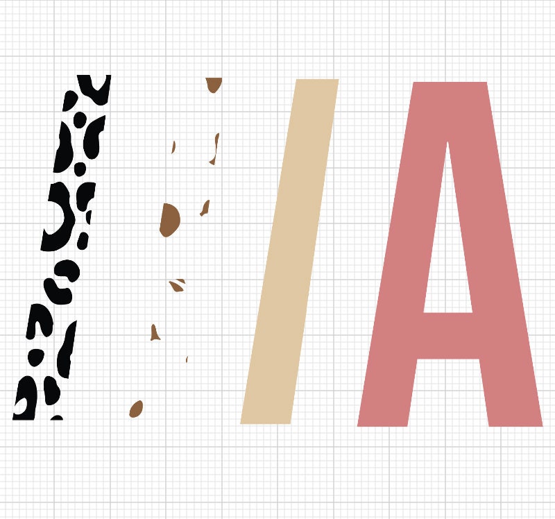 Color ABC Leopard Print Animal Alphabet and Numbers Bundle - Etsy