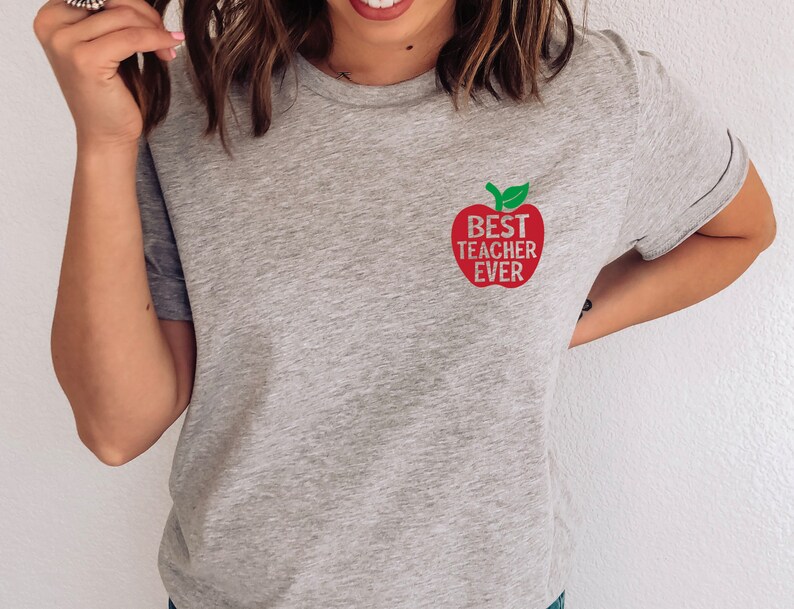 Best Teacher Ever Apple SVG Design File Printable Png Cut - Etsy