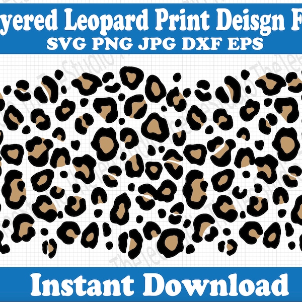 Layered Leopard Print Svg - Etsy