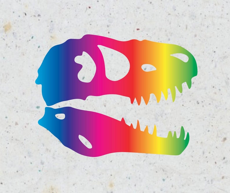 Trex Dinosaur Rainbow Svg Rainbow Svg Dinosaur Svg T-rex - Etsy Australia